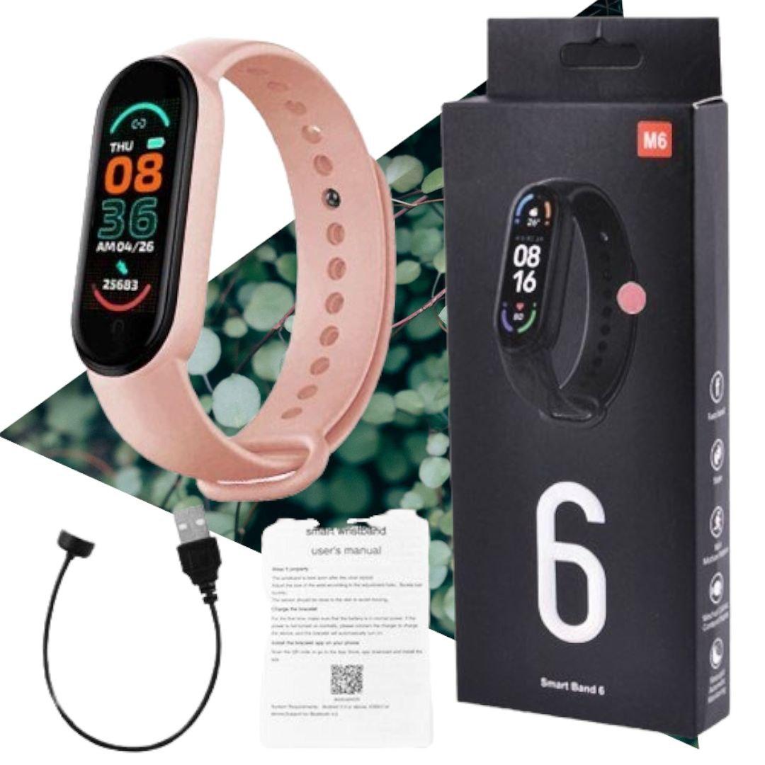 Фитнес Браслет Бежевый FitPro Smart Band M6 Смарт Часы Пульсоксиметр ...