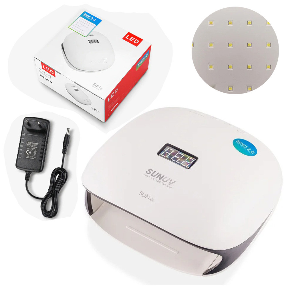 Професійна Оригінальна LED-лампа для Полімерізації Гелю SUNUV 4S LED/UV ...