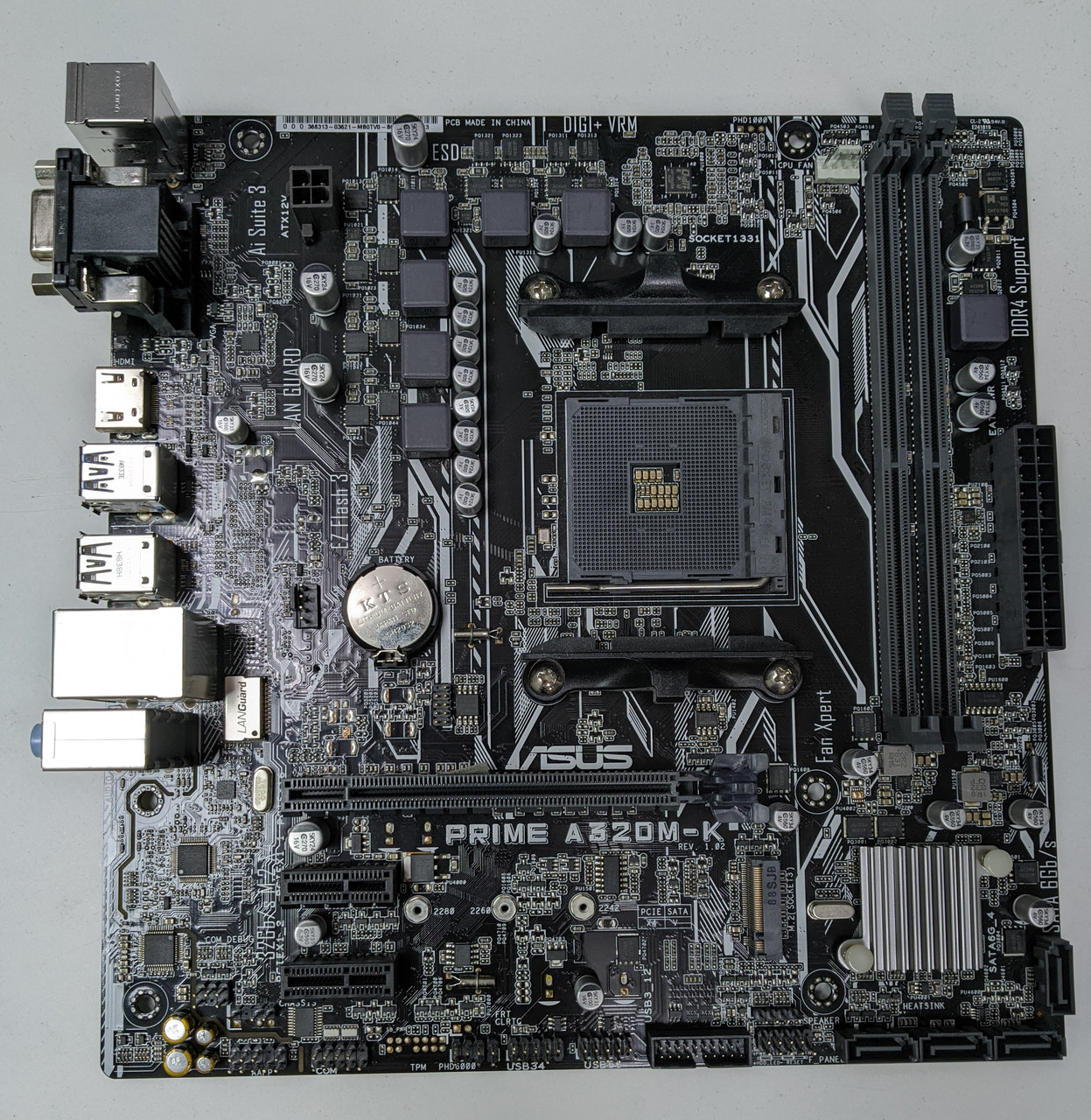 Материнская плата ASUS PRIME A320M-K Socket AM4 (microATX M.2 ...