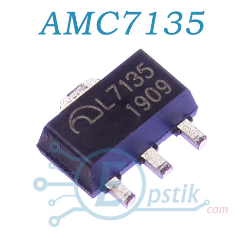 AMC7135, стабілізатор напруги, 350мА, SOT89: продаж, ціна у Гайворона ...