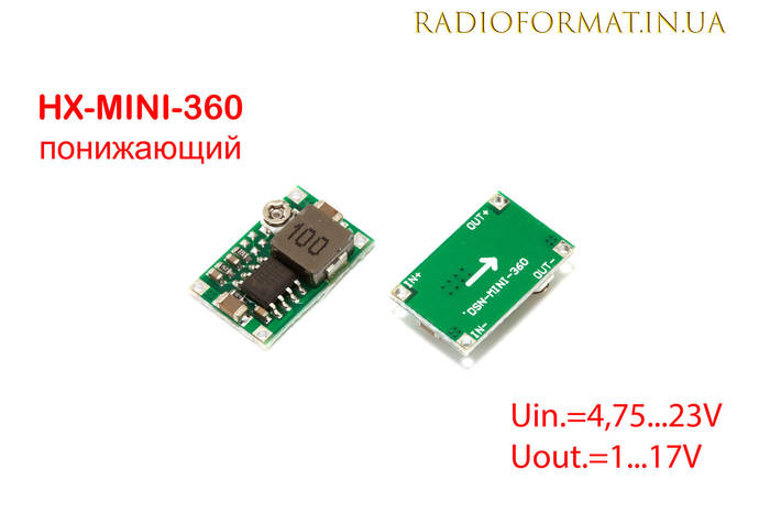 Модуль HX-MINI-360 DC-DC 3A знижуючий з регулюванням напруги (ID#1647870764), ціна: 24 ₴, купити ...