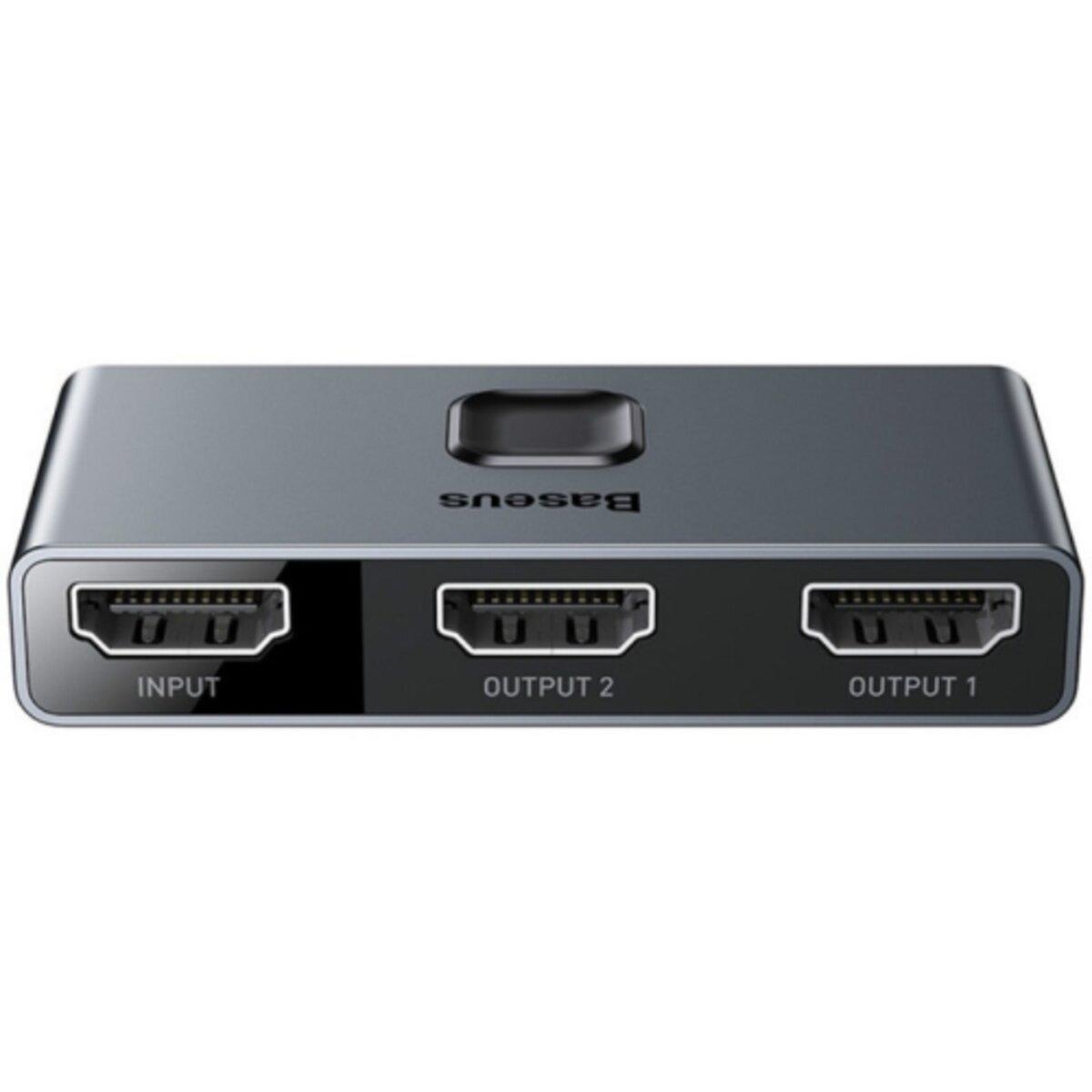 USB-Hub Baseus Matrix HDMI Switcher (2in1or 1in2) Space Gray — Купить ...