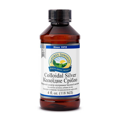 Коллоидное серебро, Colloidal Silver, Nature s Sunshine Products, 118 ...