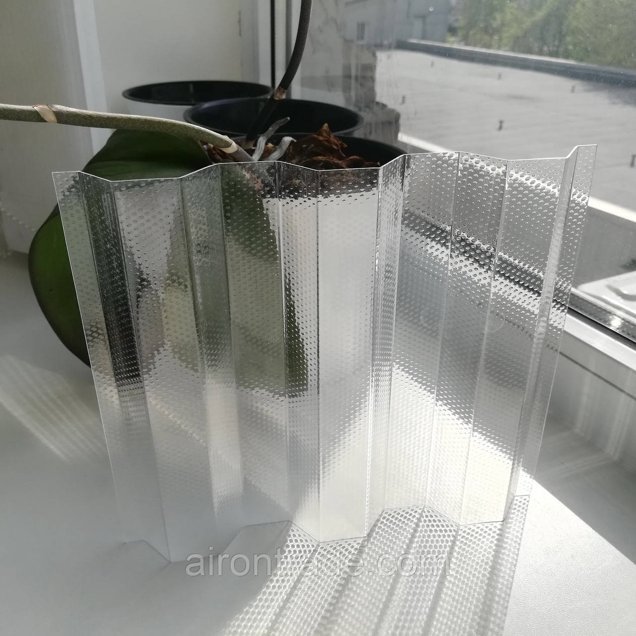 Профільований полікарбонат Toplight Greca 76 0,9 мм Прозорий мікропризм ...