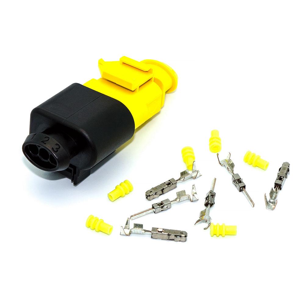 Разъём автомобильный герметичный на 3 контакта, VW, AUDI, 1x3pin-1.5 ...