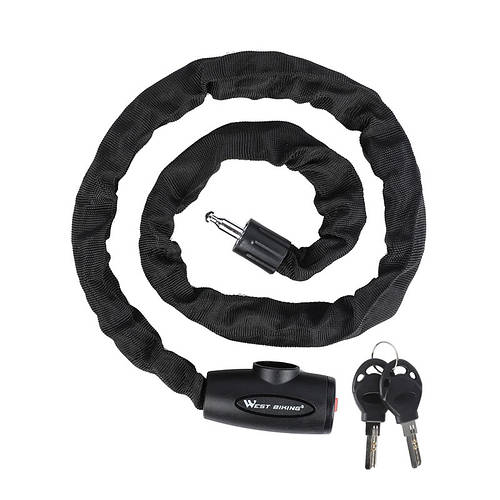 Замок велосипедный West Biking 0705042 0,6 m с ключом на велосипед ...