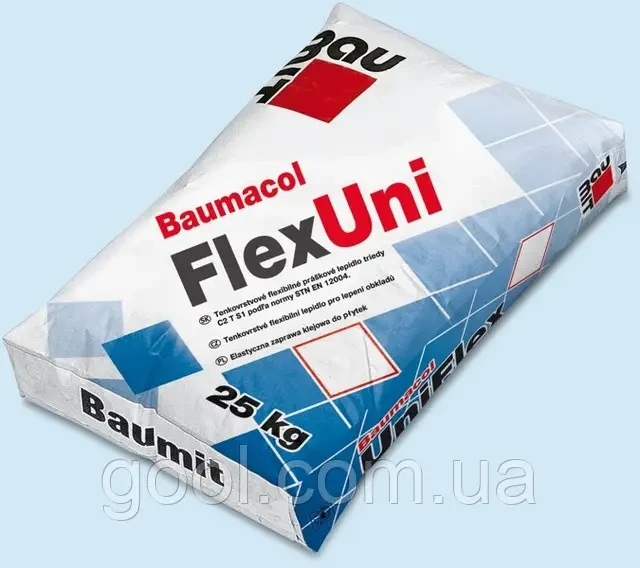Baumit Flex Uni (Бауміт Флекс Уні) клей для каменю і плитки 25 кг. (ID#1648769624), цена: 360 ...