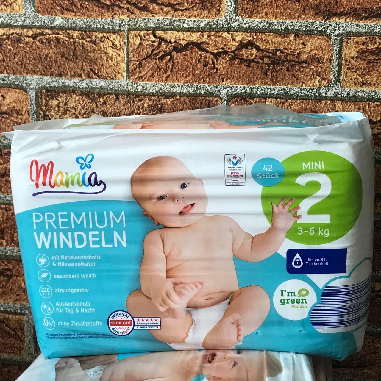 Купить Підгузки преміум-класу mamia premium-windeln mini "2", 3-6 кг ...