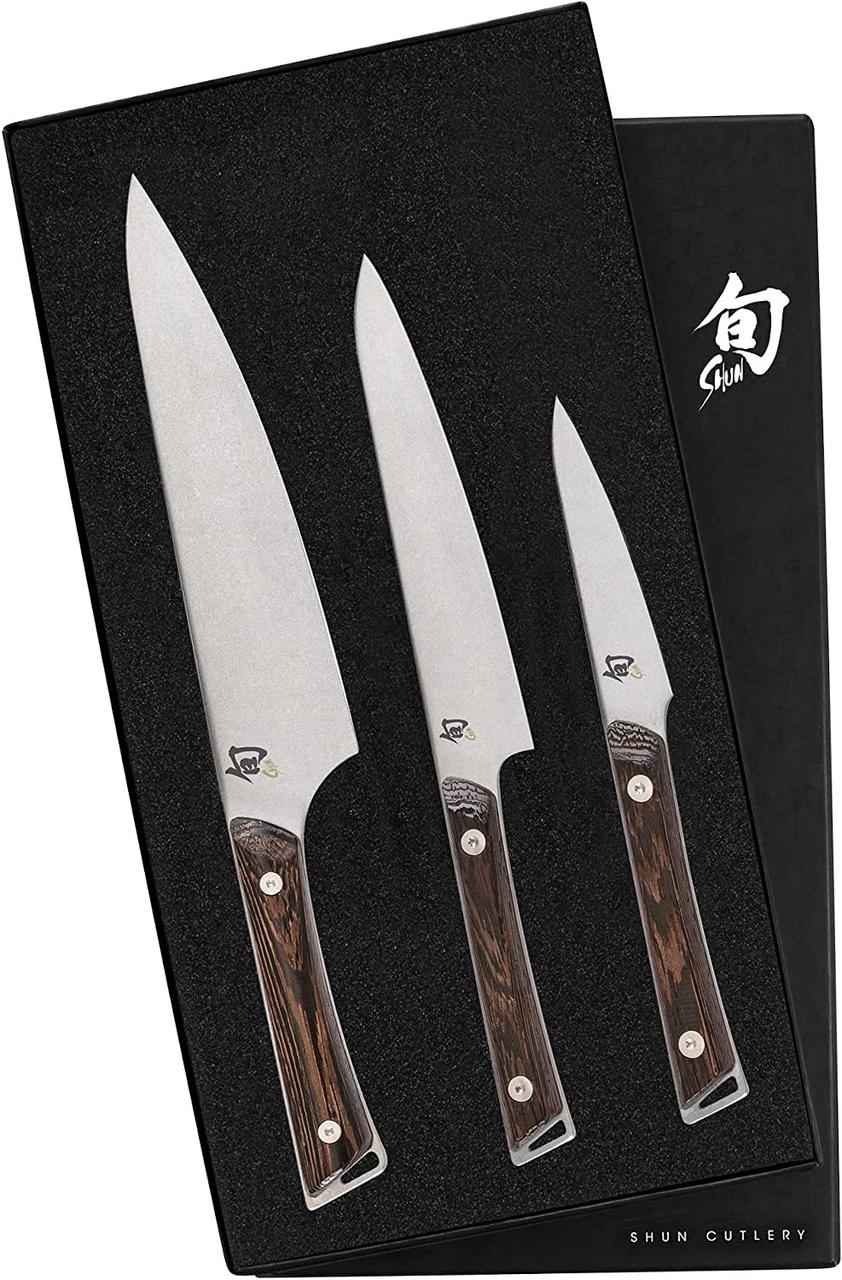 Набор ножей Kanso из 3 предметов, набор кухонных ножей, нож шеф-повара ...