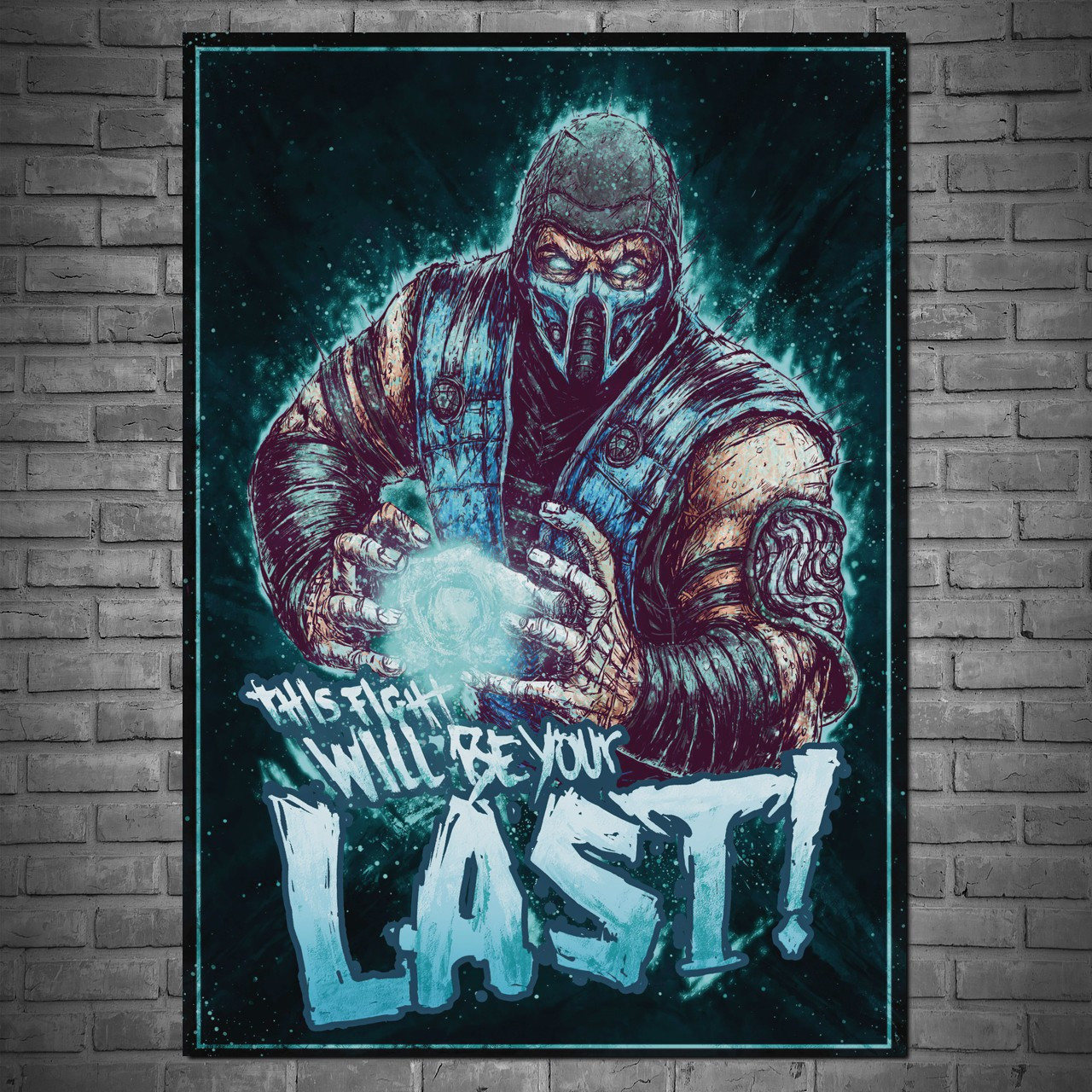 Плакат "Мортал Комбат, Саб-Зиро, Mortal Kombat, Sub-Zero" (артикул 0533 ...