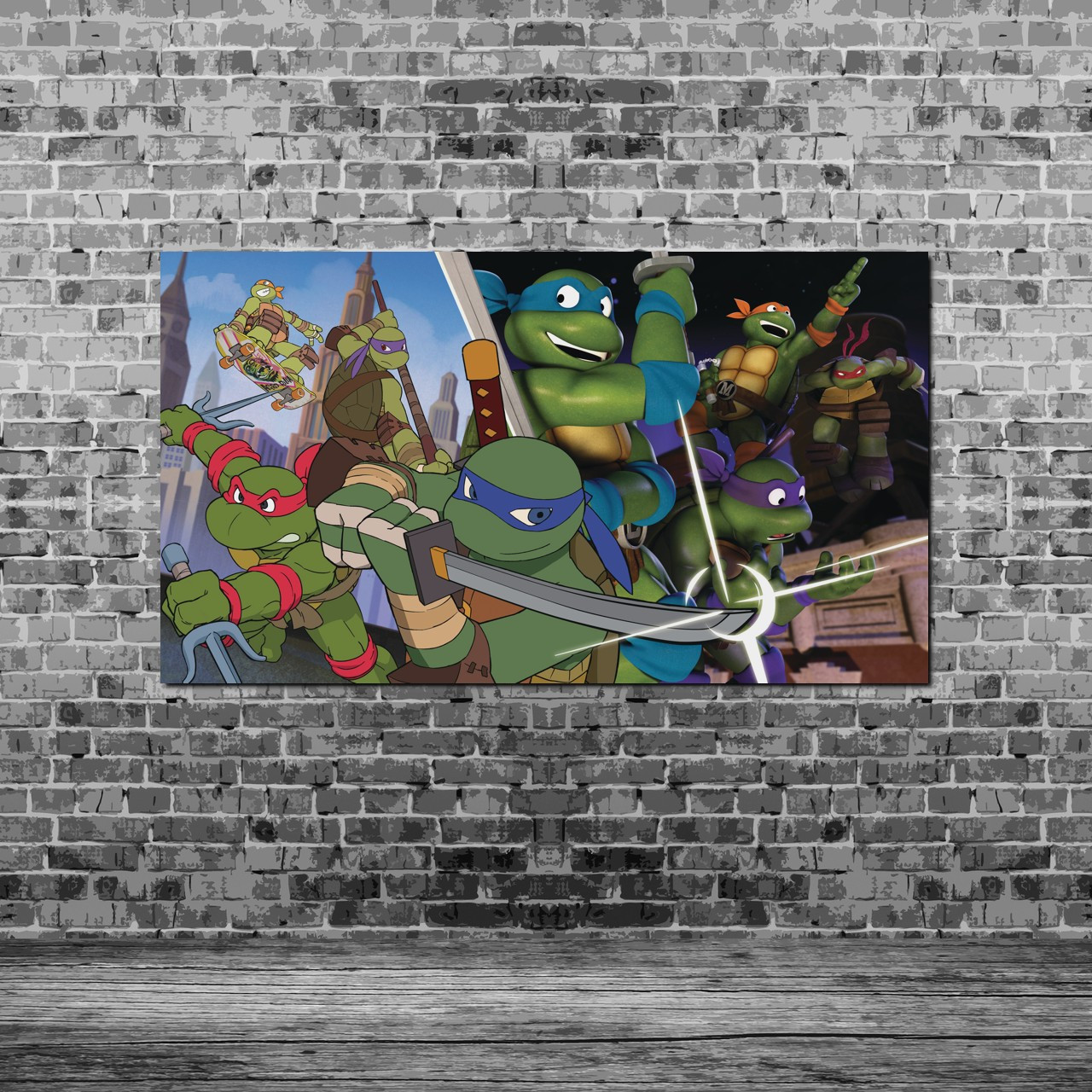 Плакат "Черепашки-ниндзя, TMNT, Ninja Turtles" (артикул 0142), цена 170 ...