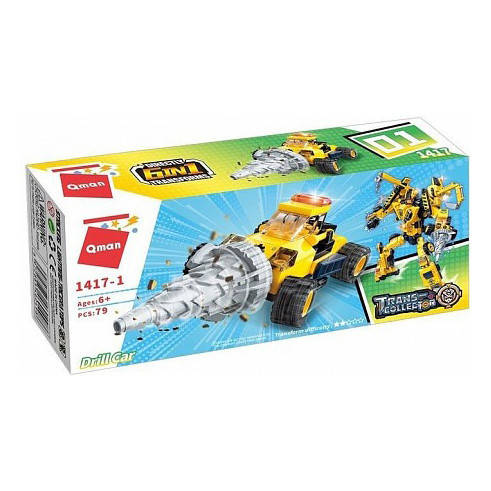 Дитячий конструктор Будтехніка Qman 1417 у коробці Drill Car, Toyman (ID#-3210707476020623703 ...
