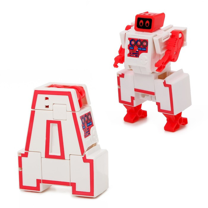 Детский робот-трансформер Буква Bambi D622-H090 (Ремонтник (Красный ...