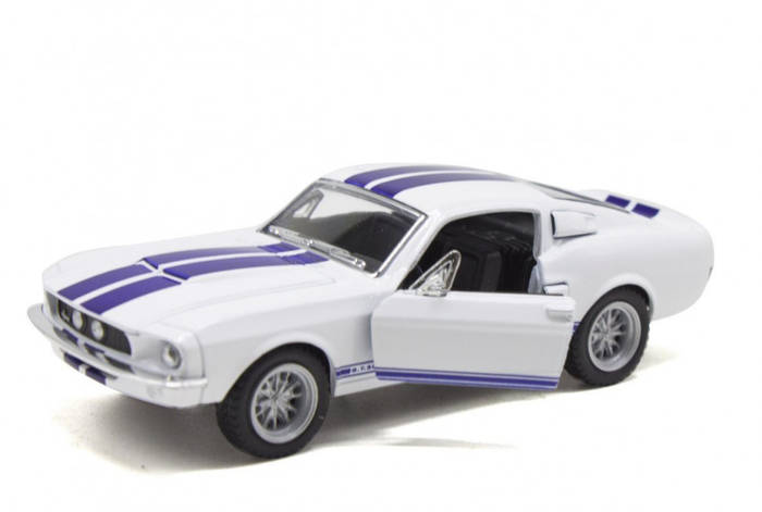 Машинка Ford Selby GT-500 1967 Kinsmart KT5372W інерційна, 1:38 (Білий ...