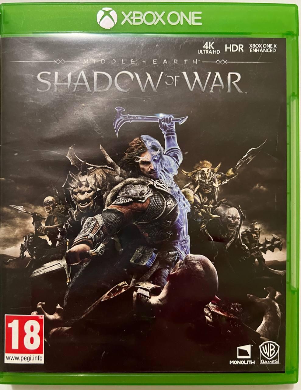 Middle-Earth Shadow Of War, Б/У, Русские Субтитры - Диск для Xbox One ...