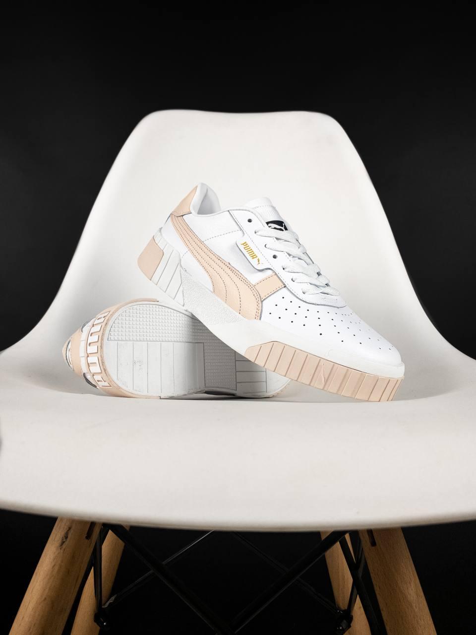 Купити Стильні жіночі кроси Puma Cali White/Pink. Пума Калі жіноче взуття білого кольору з ...