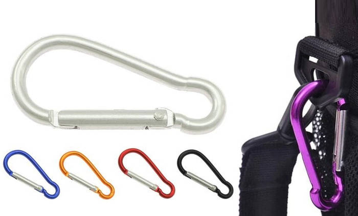 Купить Карабин алюминиевый 47*24*4 мм М-1112 цвет Ассорти, цена 9.45 ...