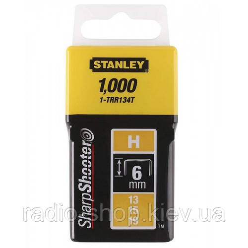 Скоба для степлера STANLEY "Light Duty" тип "H", h = 6 мм, 1000 шт. 1 ...