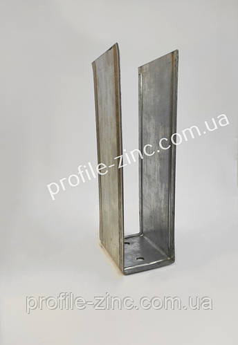 Купить Кронштейн оцинкованный П-образный 360х60х100х1,5, цена 85 ...
