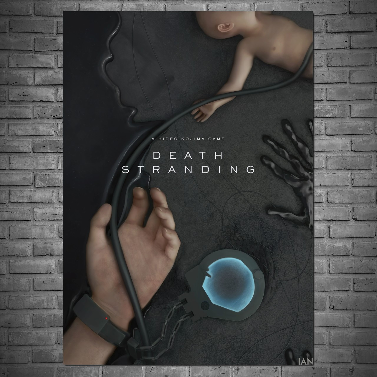 Купить Плакат "Bridge Baby и рука с наручниками, Death Stranding", 60× ...