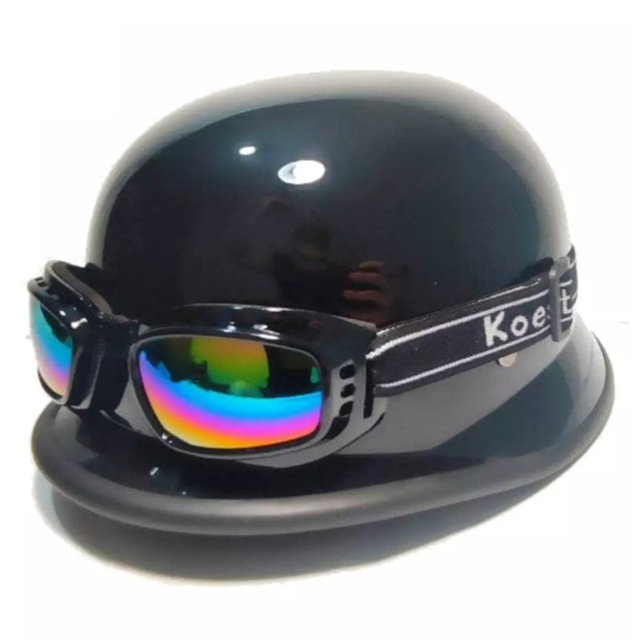 Мотошлем немецкая каска + очки глянец S(55-57см) (ID#1345047924), цена ...