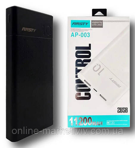 Портативний зарядний пристрій 11200 Mah Power Bank Ansty AP-005 ...