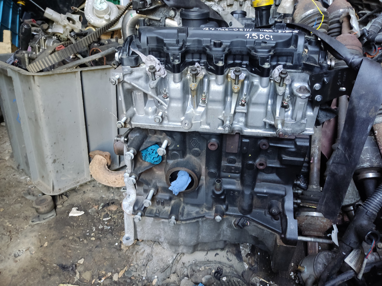 Купить Двигатель мотор Renault 1.5DCI 124тис 110KS 81KW Evro5 K9KA636 ...