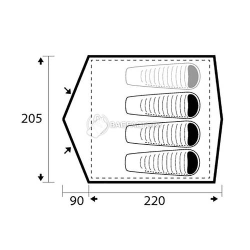 Палатка Trimm Largo D Lime Green (001.009.0096), цена 10935 грн — Prom ...