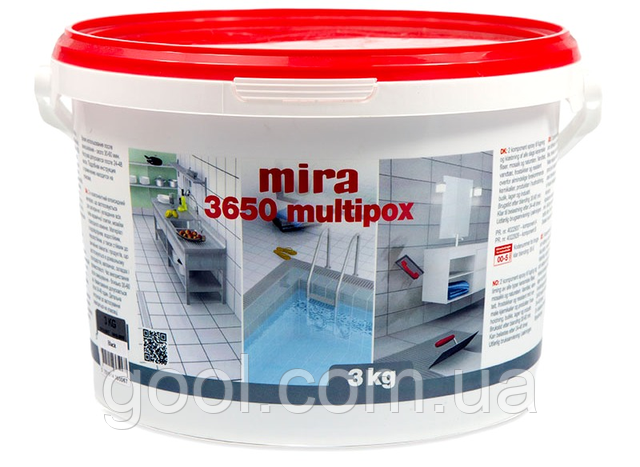 Купить Эпоксидная двухкомпонентная затирка Mira 3650 Multipox для швов ...