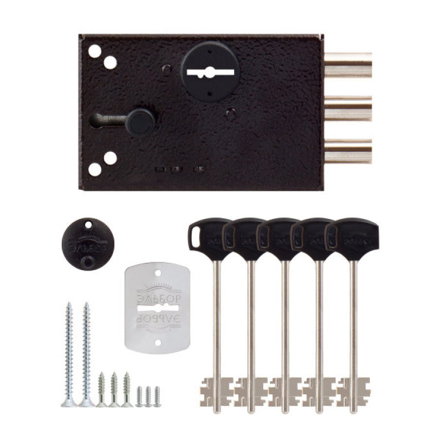 Замок накладной Эльбор Лазурит 1.02.61 КМА с задвижкой оригинал ...