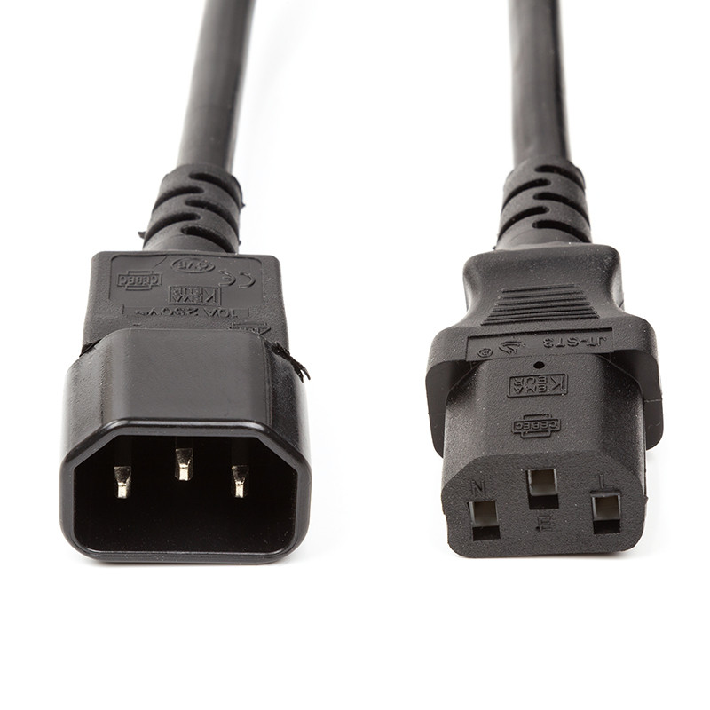 Кабель питания PowerPlant IEC C13-C14, Cu 3x1.5мм2, 2м, цена 339 грн — Prom.ua (ID#1577637837)