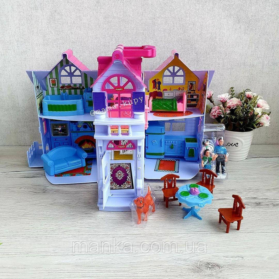 Двухэтажный Игрушечный Домик с Фигурками и Мебелью PL519-0801 — Купить ...