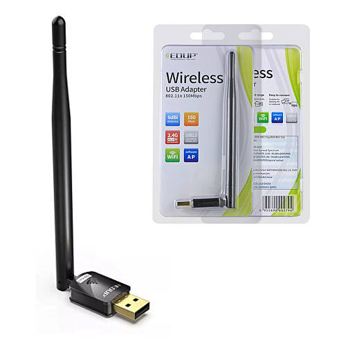 Адаптер беспроводной Wi-Fi USB Wifi Edup 802.11n 150Mbps c внешней ...