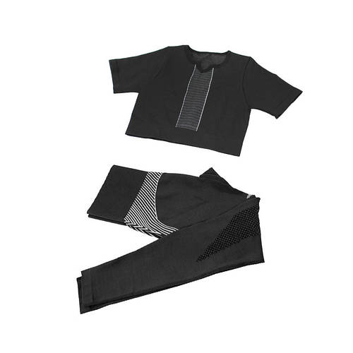 Купити Комплект жіночої лосини та топ Lesko The Queen Jane 101 Black ...