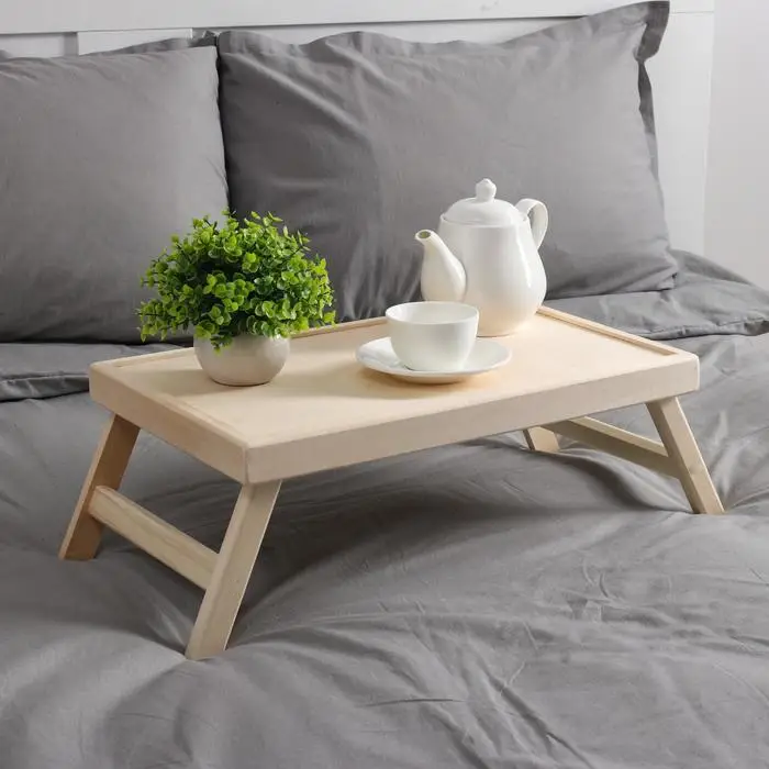 Столик для Еды в Кровати "Микки" Из Натурального Дерева — в Категории ...