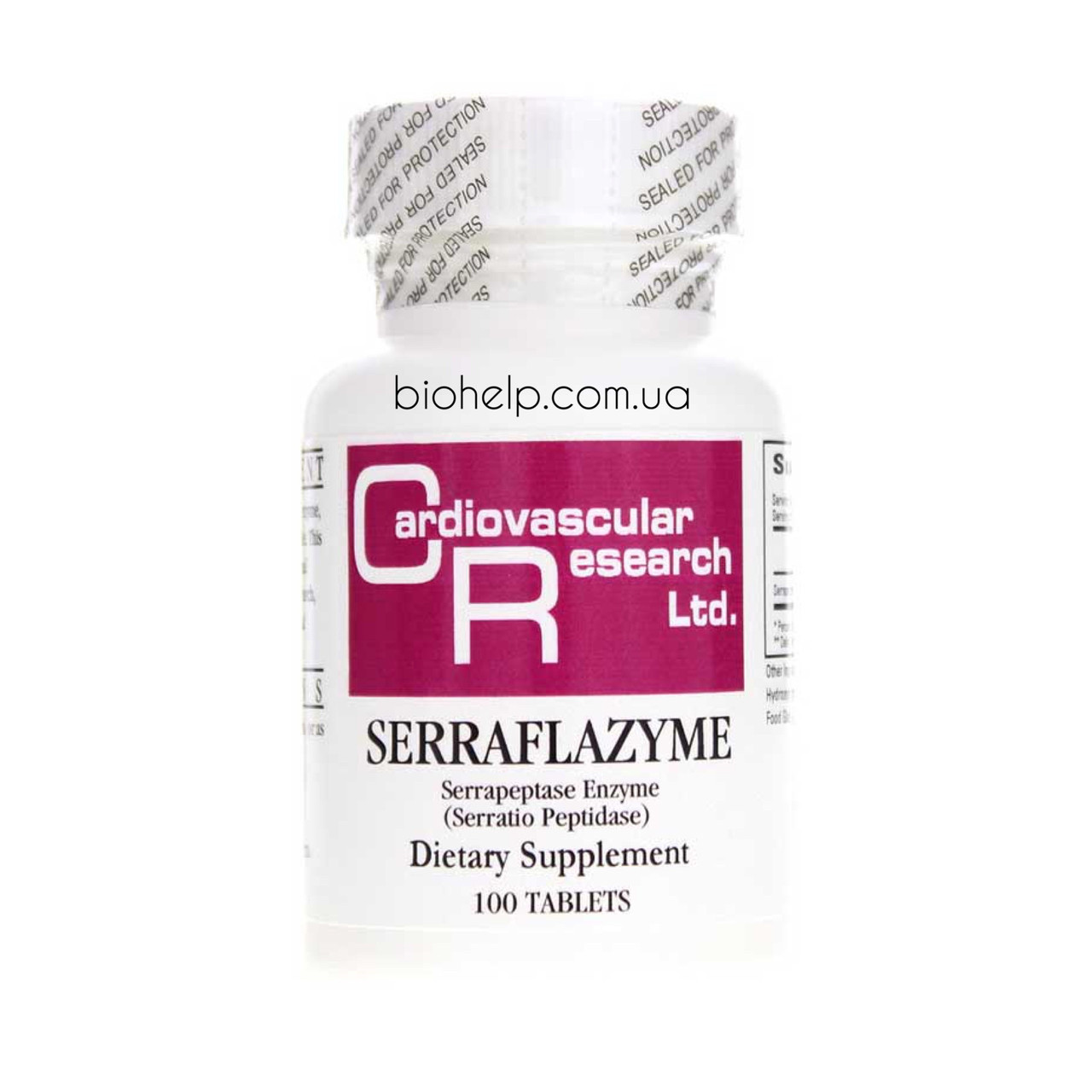 Ecological Formulas Serraflazyme - 100 Tablets: продаж, ціна у Харкові. Біодобавки від "biohelp ...
