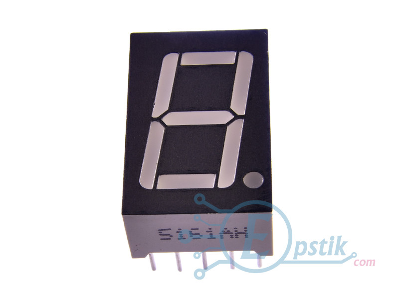 KL-5161-AH, 1-розрядний семисегментний світлодіодний індикатор ...