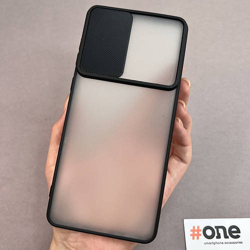 Чехол для Samsung Galaxy A73 5G матовый со шторкой для камеры чехол на ...