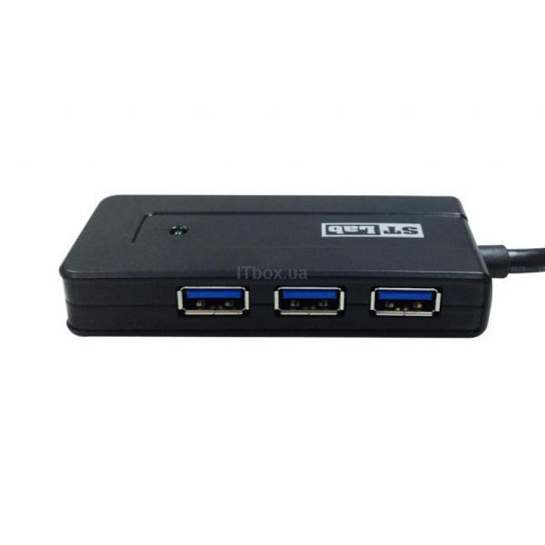 Купить Комутатор Hub USB 4port STLab U-930 USB 3.0 з блоком живлення ...