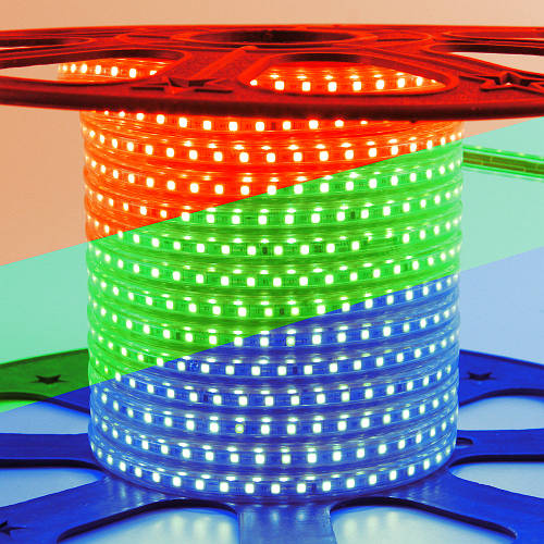 Led лента 220В rgb smd5050 10W/m 60LED/m IP65, 1м, цена 92.82 грн ...