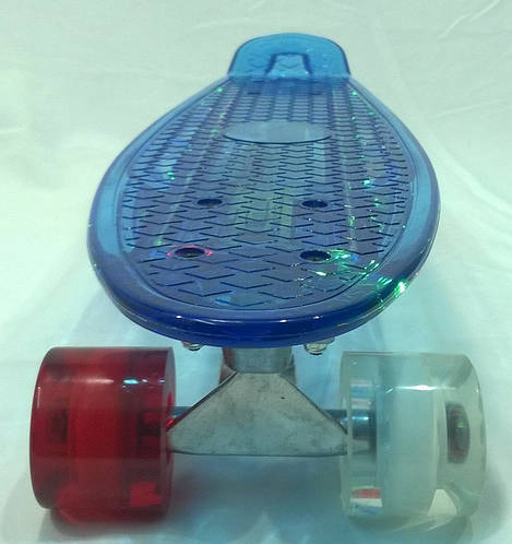 Купить Penny Board LED прозрачный синий, цена 1161 грн — Prom.ua (ID ...