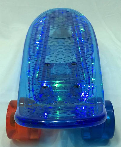 Купить Penny Board LED прозрачный синий, цена 1161 грн — Prom.ua (ID ...