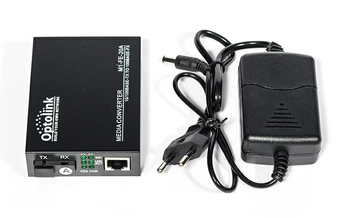 Купить Медіаконвертер Optolink Optolink1M-FE-20A (100M, 20km, SC, RJ45 ...