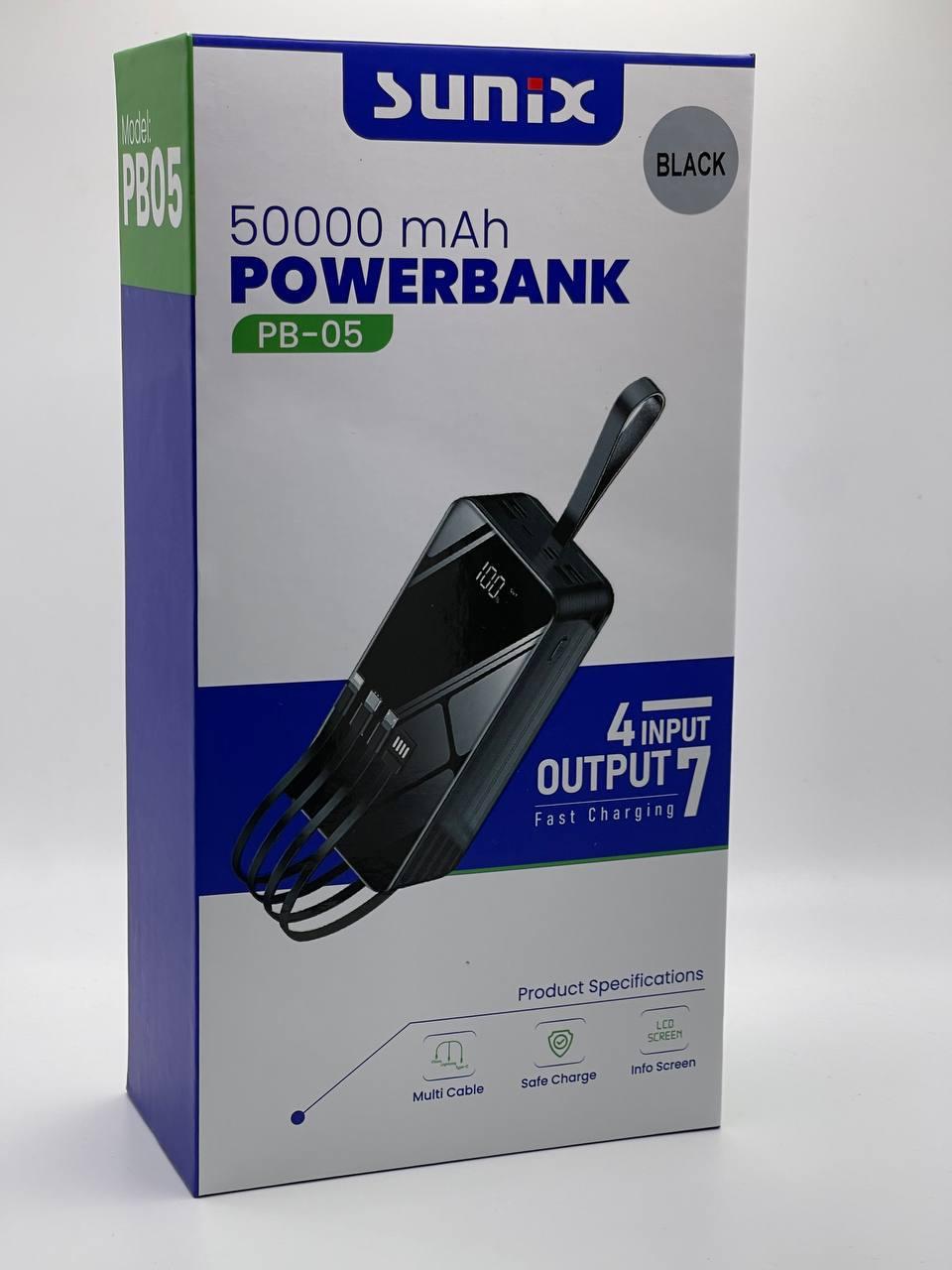 Павербанк для роутера 50000 mAh Sunix PB-05 Потужний повербанк для ...