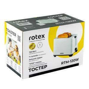 Тостер Rotex RTM120-W 750 Вт, цена 861 грн — Prom.ua (ID#1653166830)