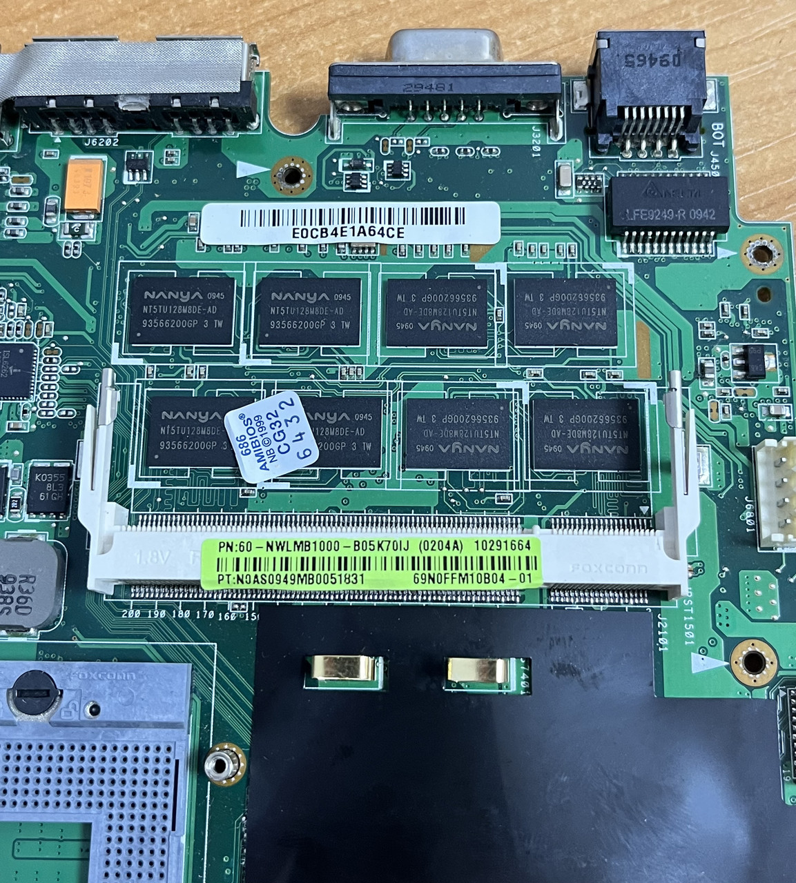 Б/У Материнская плата Asus K70IJ, K50IJ, K40IJ, Intel UMA, GL40, DDR2 ...