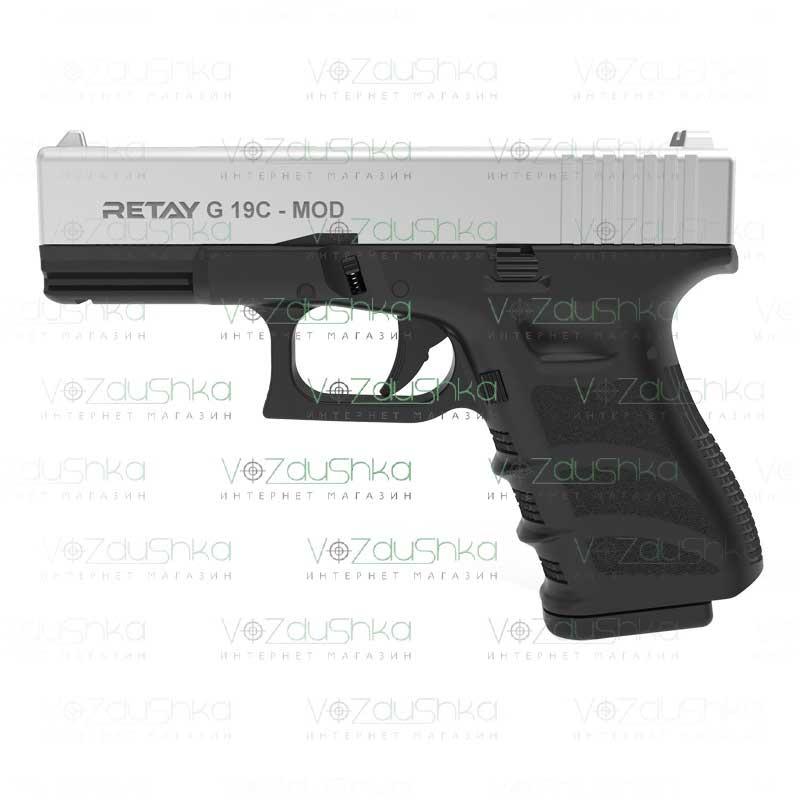 Купить Стартовый пистолет Retay G19C сигнально шумовой 9 мм Glock 19 ...