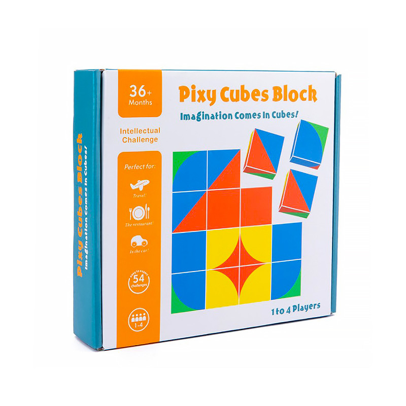 Купить Деревянная развивающая игра Lesko MQY-00354 Pixy Cubes Block для ...