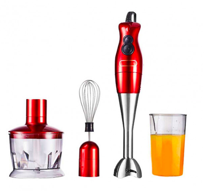 Блендер 4в1 DSP KM-1004 заглибний зі знімною ніжкою 2 насадками + 2 швидкості 200 Вт Чорний ...