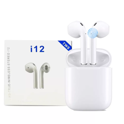 Беспроводные Наушники Сенсорные Bluetooth Earbuds I12-TWS Белые ...